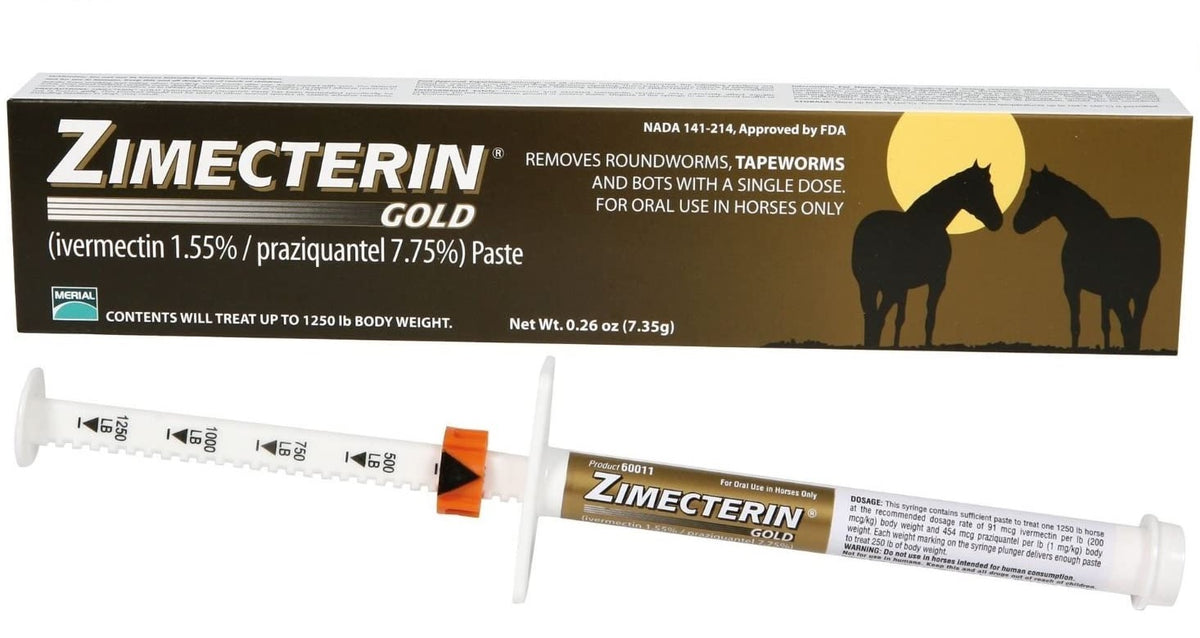 Zimecterin Gold .26oz Paste – ALLVET SUPPLY